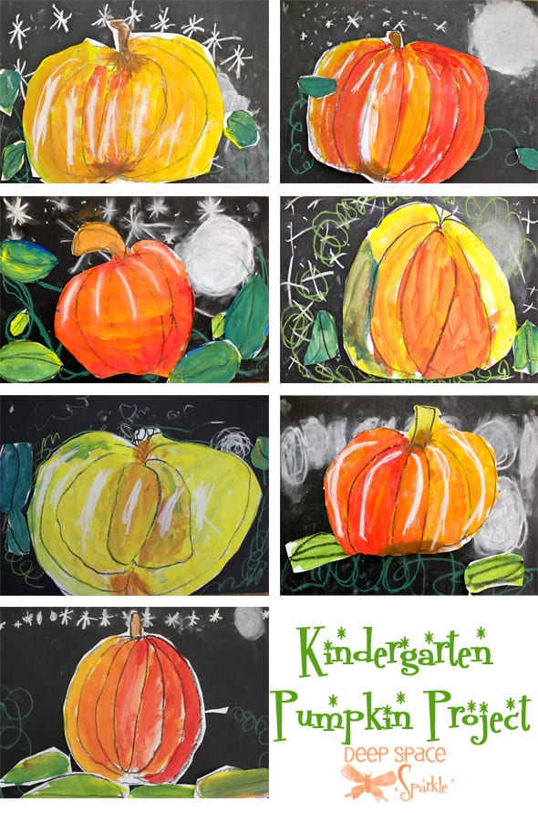Starlight Pumpkin Art Lesson Deep Space Sparkle