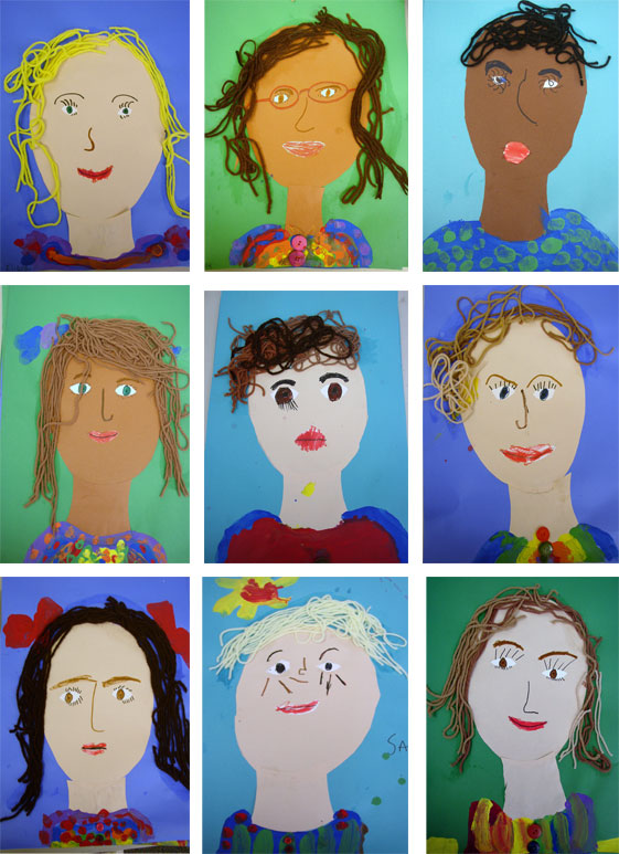 Easy Collage Portraits Craft Deep Space Sparkle