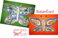 Symmetrical-butterfly-art-project | Deep Space Sparkle