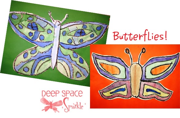 Symmetrical-butterfly-art-project | Deep Space Sparkle