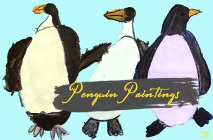 How to draw and paint a penguin. Art project for first and second grade ...