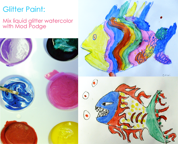 glitter-fish-art-lesson | Deep Space Sparkle