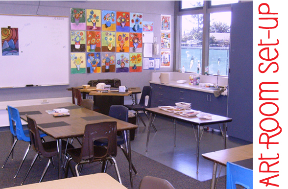Elementary Art Classroom Setup