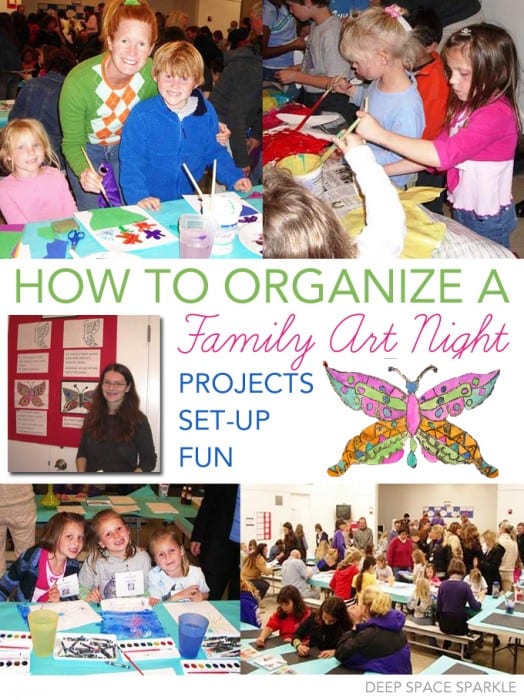 How to organize a Family Art Night at your school | Deep Space Sparkle