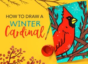 Cardinals in Winter Lesson | Deep Space Sparkle