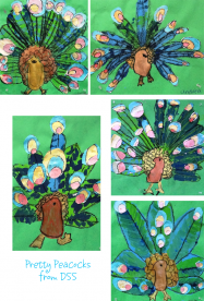 Peacock-art-project-for-first-grade | Deep Space Sparkle
