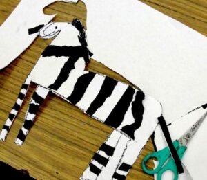 Paper Zebra Art Project | Deep Space Sparkle