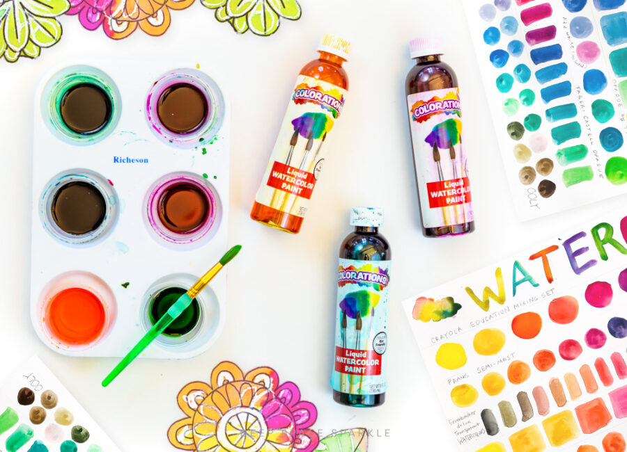 All About Liquid Watercolor Paints | Deep Space Sparkle