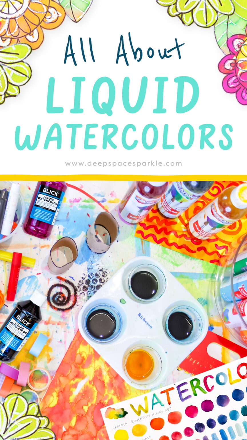 All About Liquid Watercolor Paints | Deep Space Sparkle