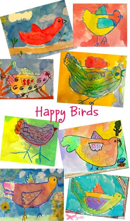 Easy-Watercolor-Bird-Art-Lesson | Deep Space Sparkle