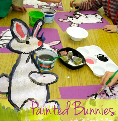 Painted Bunny Art Lesson | Deep Space Sparkle