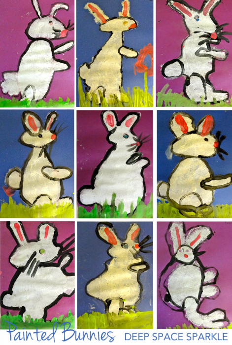 Painted Bunny Art Lesson | Deep Space Sparkle