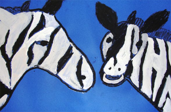 zebra painting | Deep Space Sparkle