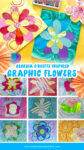 Georgia O'Keeffe Inspired Graphic Flowers | Deep Space Sparkle