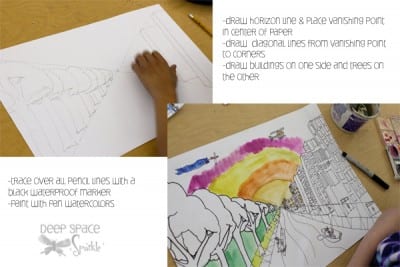How to Draw a Perspective Landscape | Deep Space Sparkle