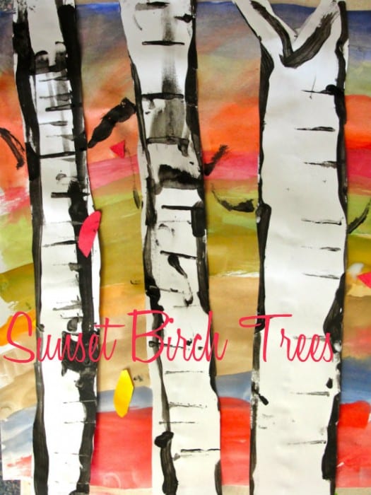 birch tree art project | Deep Space Sparkle
