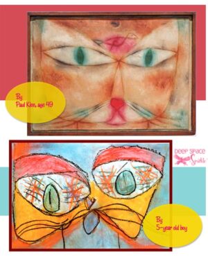 Klee-Cat-art-lesson | Deep Space Sparkle