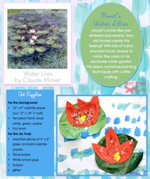 Monet's-waterlily-art-lesson | Deep Space Sparkle