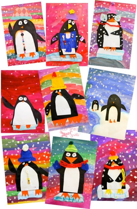 Happy Paper Penguin Art Project | Deep Space Sparkle