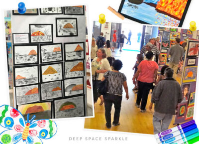 Prepping for School Art Show | Deep Space Sparkle