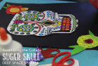 Sugar Skull Line Drawings & Collage | Deep Space Sparkle