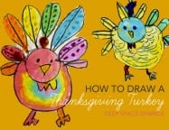 How to Draw & Paint a Thanksgiving Turkey | Deep Space Sparkle