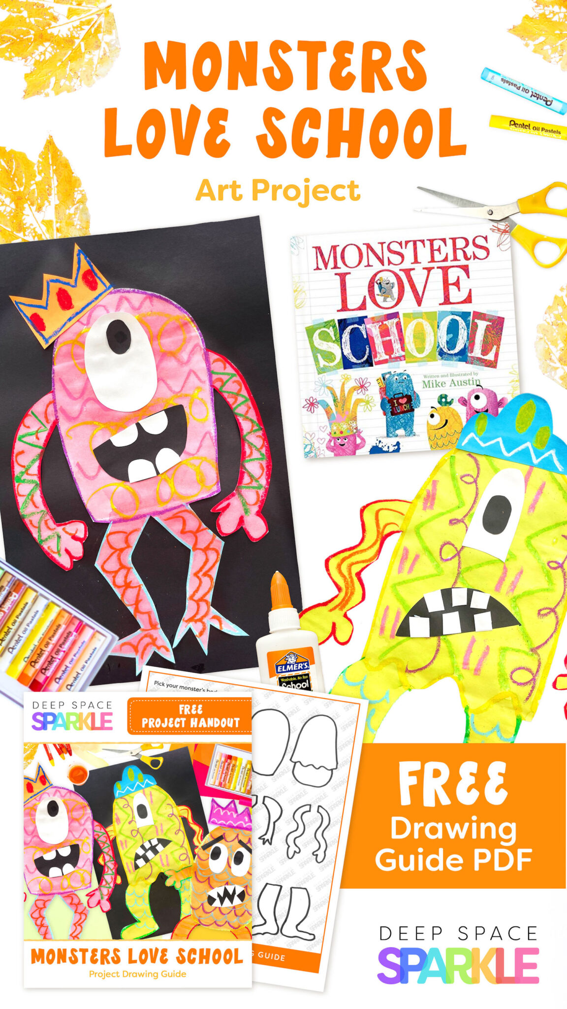 Monsters Love School Art Project | Deep Space Sparkle