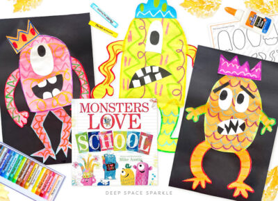 Monsters Love School Art Project | Deep Space Sparkle