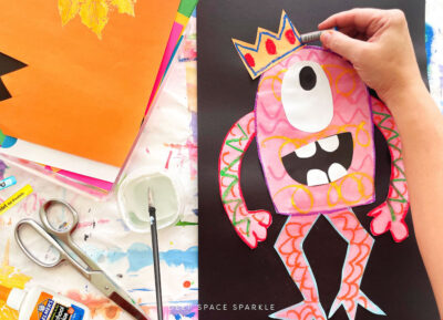 Monsters Love School Art Project | Deep Space Sparkle