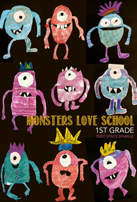 Inspired by the book, Monsters Love School by Mike Austin, children ...