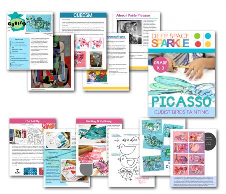 Picasso-Cubist-Birds | Deep Space Sparkle