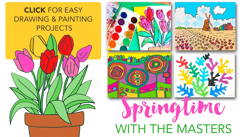 Easy Spring art projects for kids that feature the Masters. | Deep ...