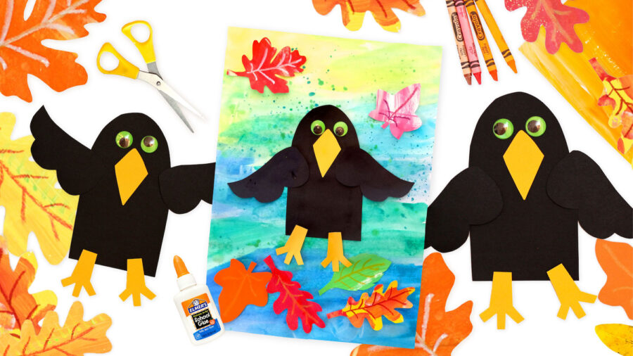 Paper Crow Craft for the Fall | Deep Space Sparkle