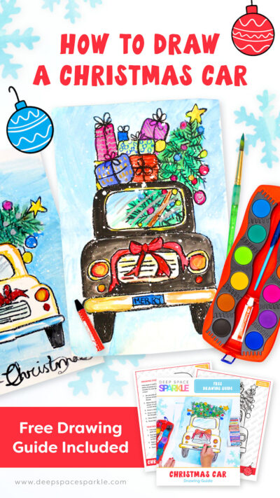 How to Draw a Christmas Car | Deep Space Sparkle