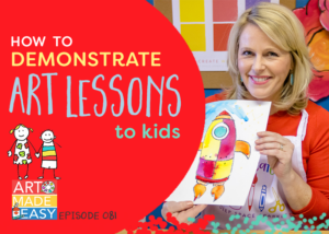 How to Demonstrate an Art Lesson: AME 081 | Deep Space Sparkle