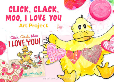 Click, Clack, Moo, I Love You Art Project | Deep Space Sparkle