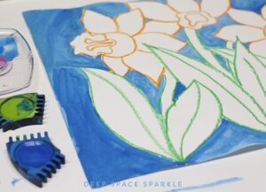 Spring Daffodils Art Project | Deep Space Sparkle
