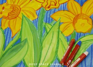 Spring Daffodils Art Project | Deep Space Sparkle