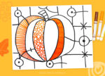 Romero Britto-Inspired Pumpkin Drawing Guide | Deep Space Sparkle