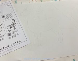 Llama Art Project | Deep Space Sparkle