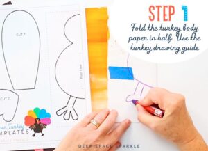 How to Make a Color Wheel Thanksgiving Turkey | Deep Space Sparkle