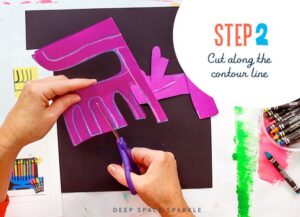 Create a Paper Menorah Project | Deep Space Sparkle
