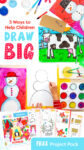 Three ways to help children draw big | Deep Space Sparkle