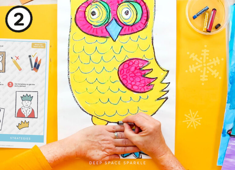 Three ways to help children draw big | Deep Space Sparkle