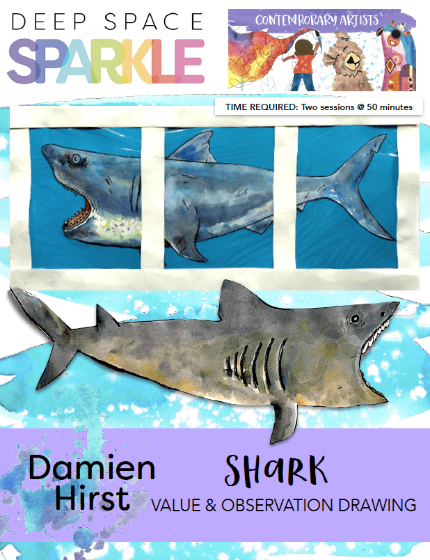 damien-hirst-shark-lesson-plan-deep-space-sparkle
