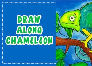 Draw Along Chameleon Art Project | Deep Space Sparkle