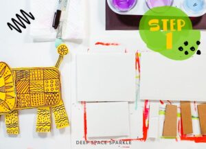 Recycled Cardboard Lion | Deep Space Sparkle