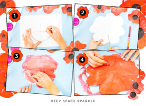 Poppy Flowers Art Projects for Rememberance Day | Deep Space Sparkle