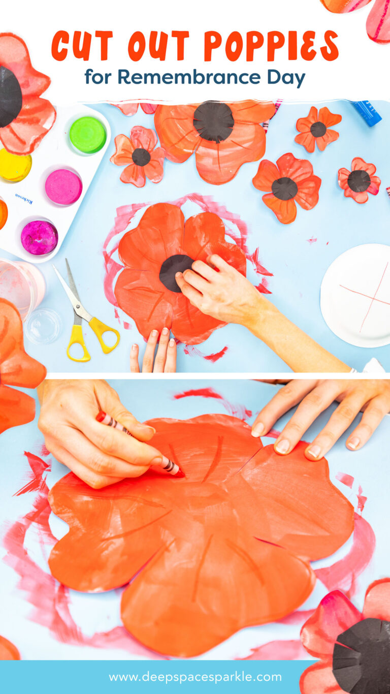 Poppy Flowers Art Projects for Rememberance Day | Deep Space Sparkle