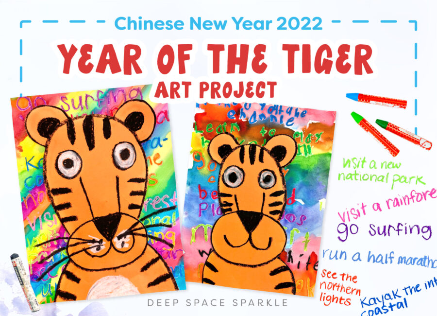 Chinese New Year 2022 | Year of the Tiger Art Project | Deep Space Sparkle
